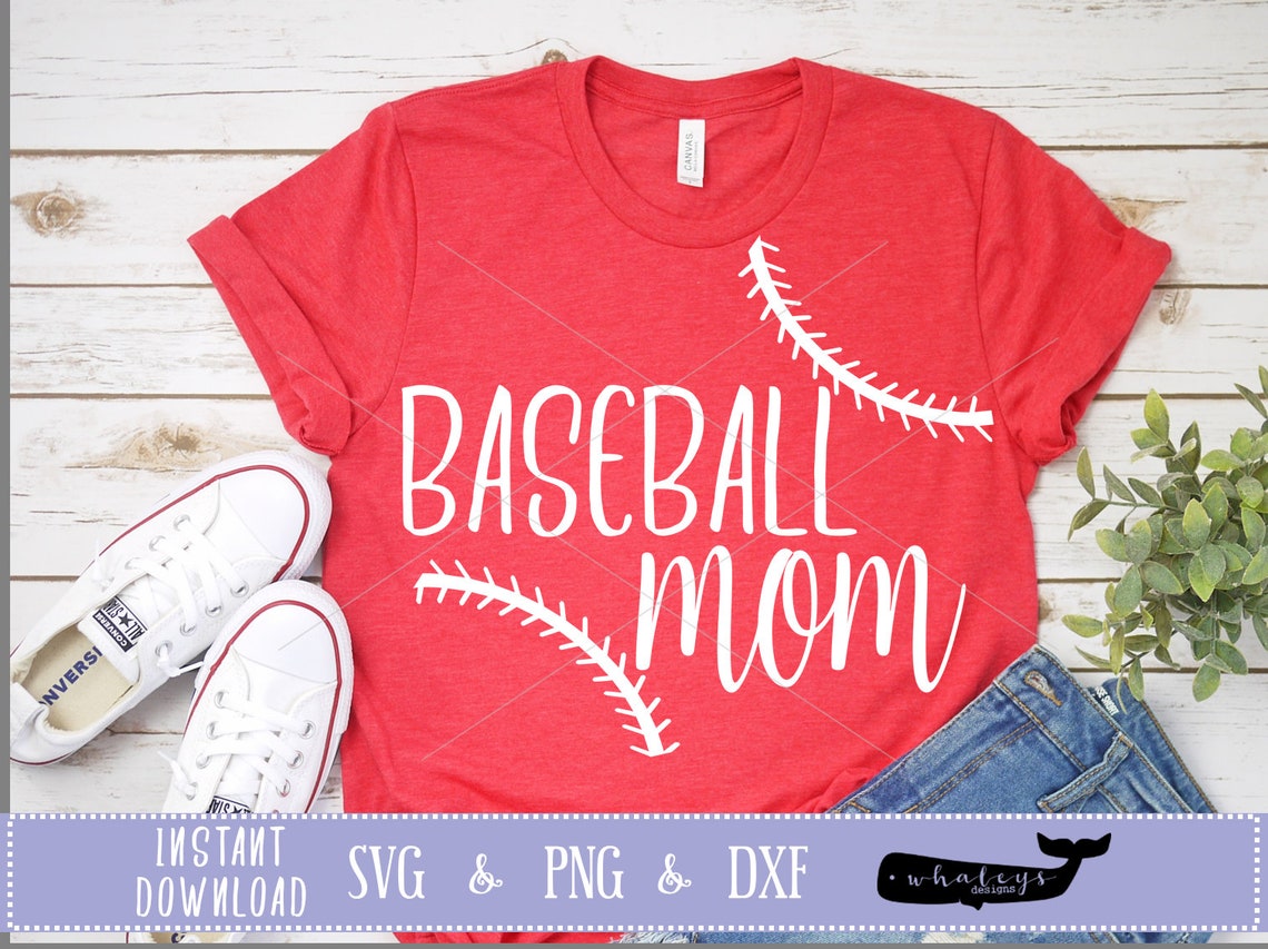 Baseball SVG Mom PNG Sports DXF Field Cut File Bat and - Etsy
