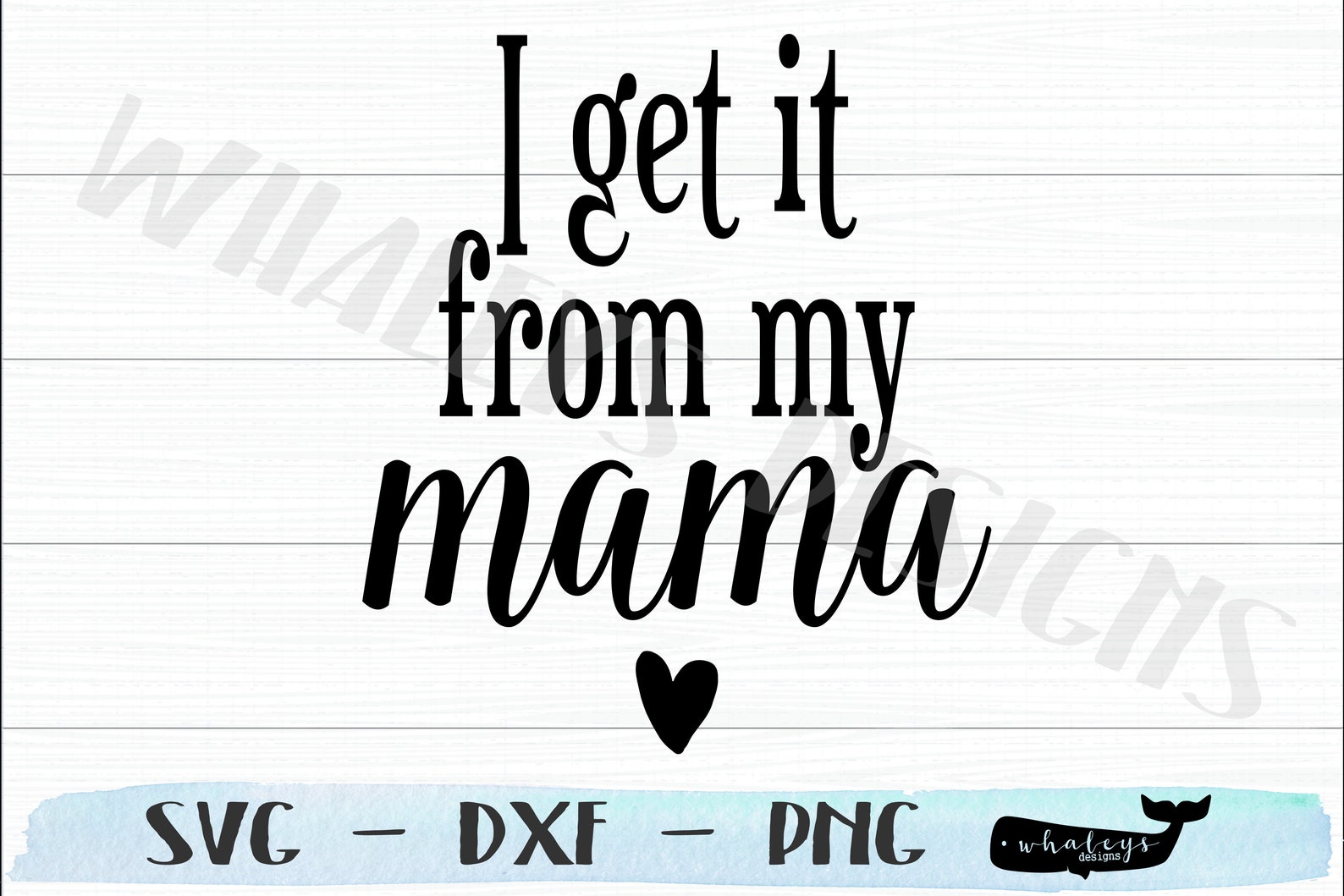 I Get It From My Mama SVG Mini Me DXF Baby Girl PNG Onesie - Etsy
