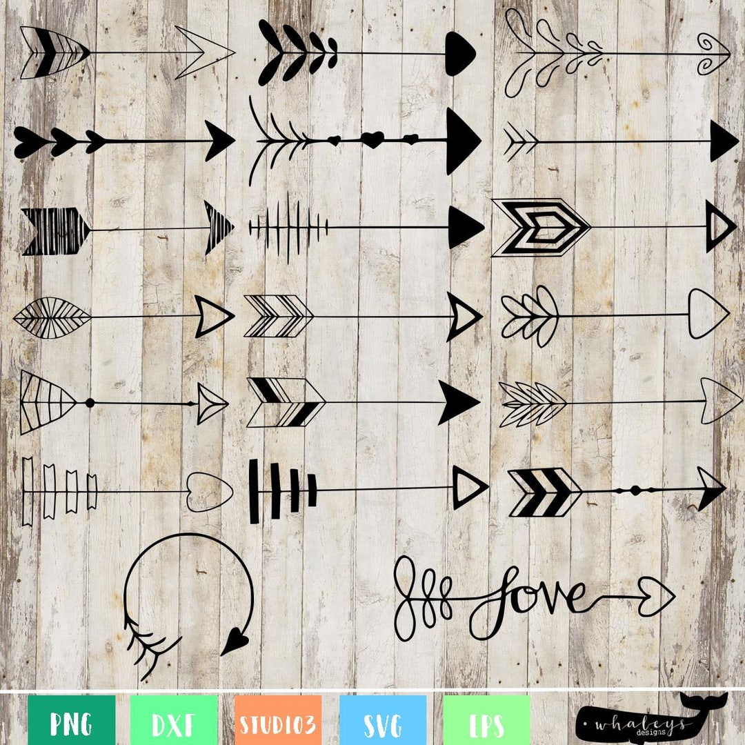 Hand Drawn Arrow Clip Art--perfect Addition to Any Project! These Files ...