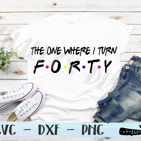 Friends Themed Forty Svg - Etsy Singapore