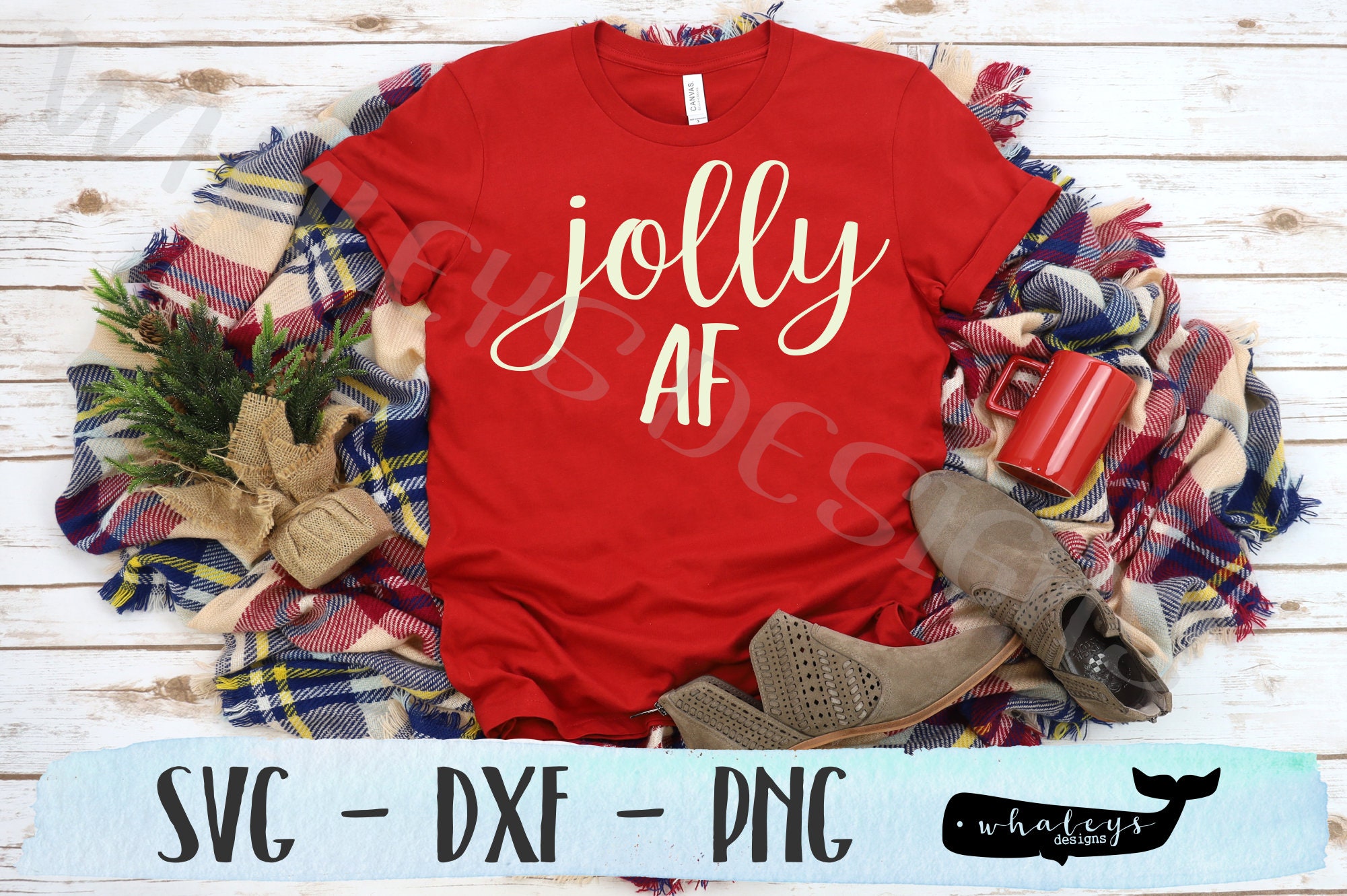 Jolly AF SVG Christmas PNG Holiday Dxf Party Shirt Design - Etsy