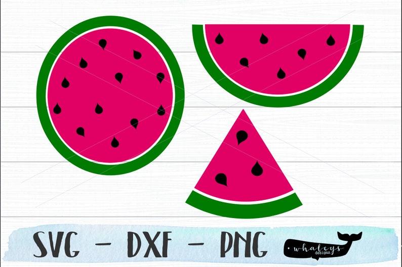 Watermelon SVG, Fruit DXF, Summer DXF, Food Vector Art, Silhoutte ...