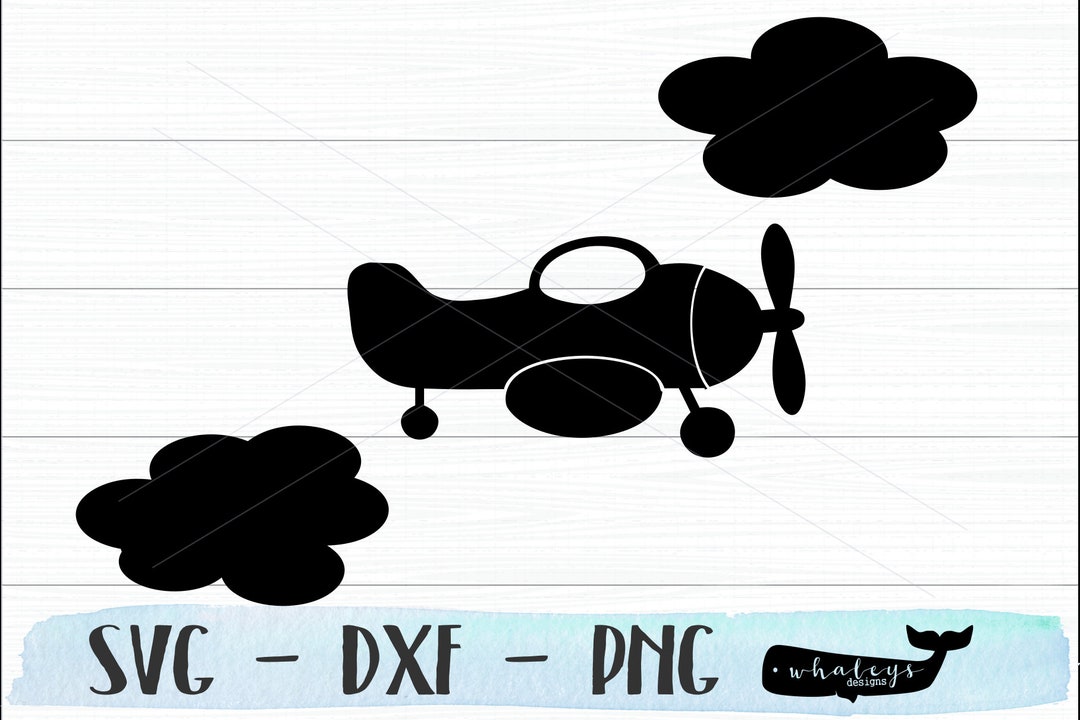 Airplane SVG, Plane DXF, Flying PNG, Kids Design, Child Room Vinyl ...