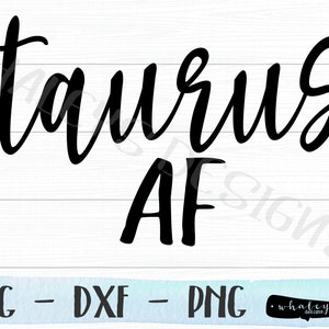 Taurus AF SVG, Horoscope Dxf, Astrology PNG, Zodiac Design File ...