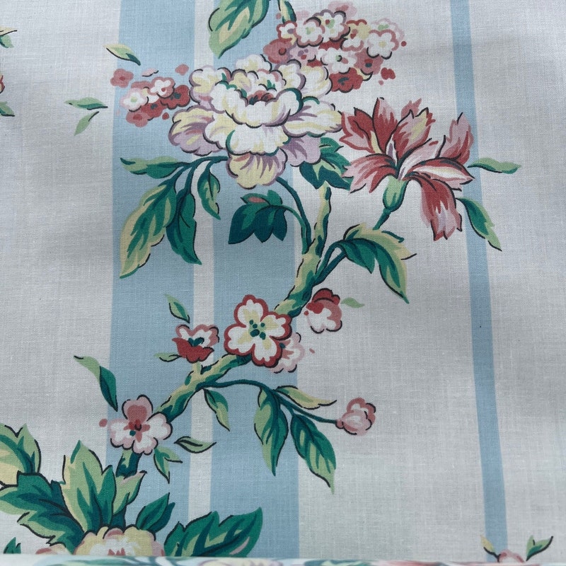 Waverly Blue Fabric - Etsy