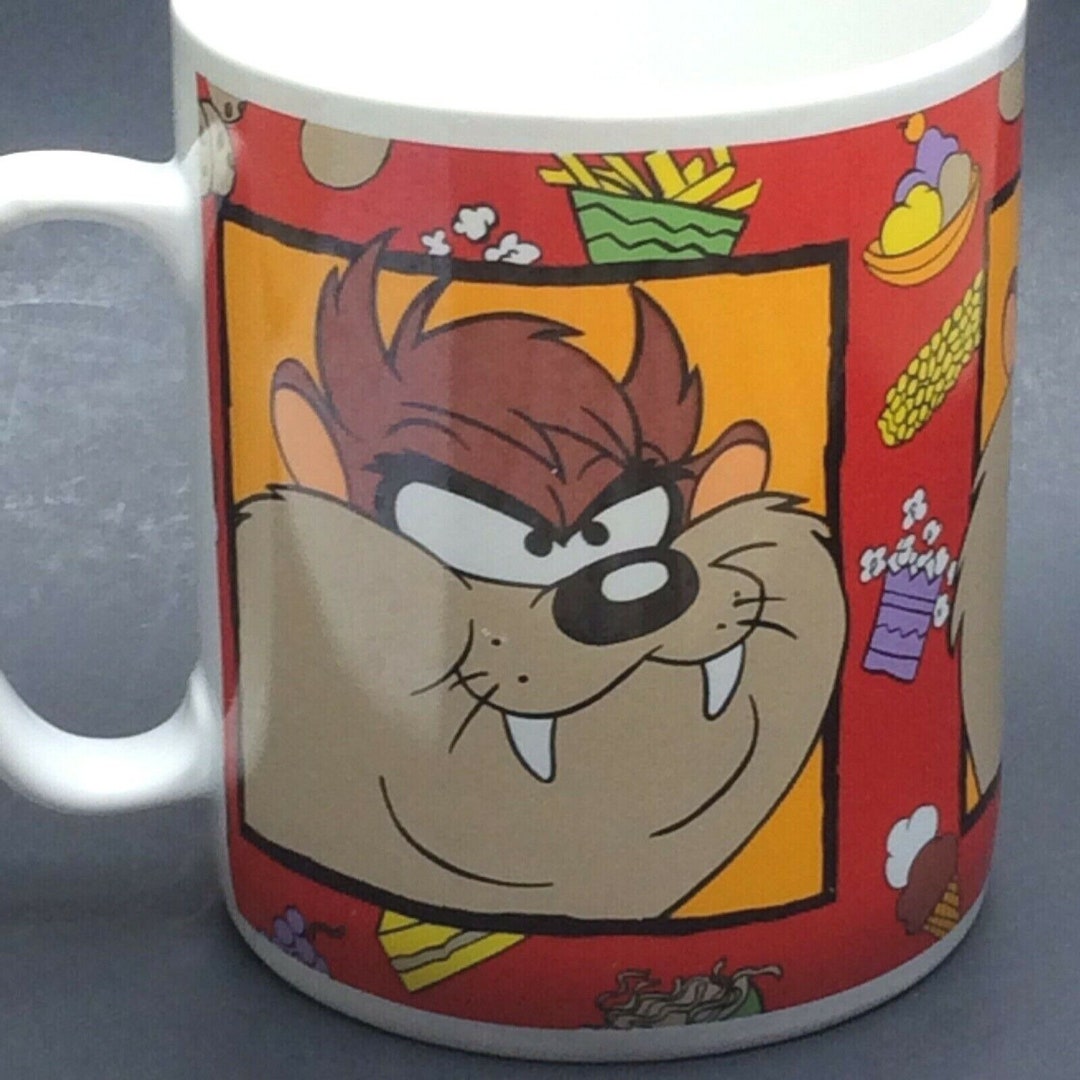 Vintage Taz Warner Brothers Coffee Mug Oversized Jumbo 22 Ounces 1994 ...