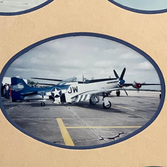 Fighter Planes Photos Collage WWII Vietnam Era Framed… - Gem