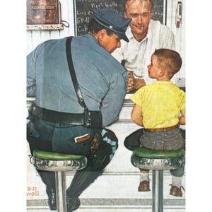 Norman Rockwell the Runaway Lithograph Print 11x14 Framed Glass 1972 - Etsy