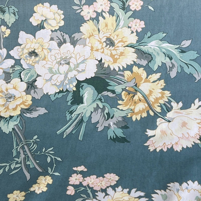 Floral Chintz Fabric - Etsy