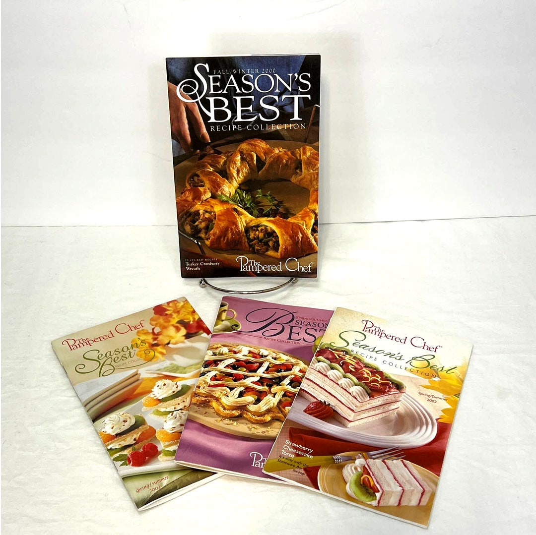 The Pampered Chef Recipe Booklets Set 4 Seasons Best 2000-2003 ...