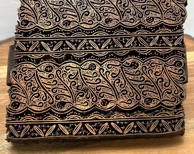 Antique Copper Stamp Batik Tjap Chop Indonesian Fabric Hand Printing ...