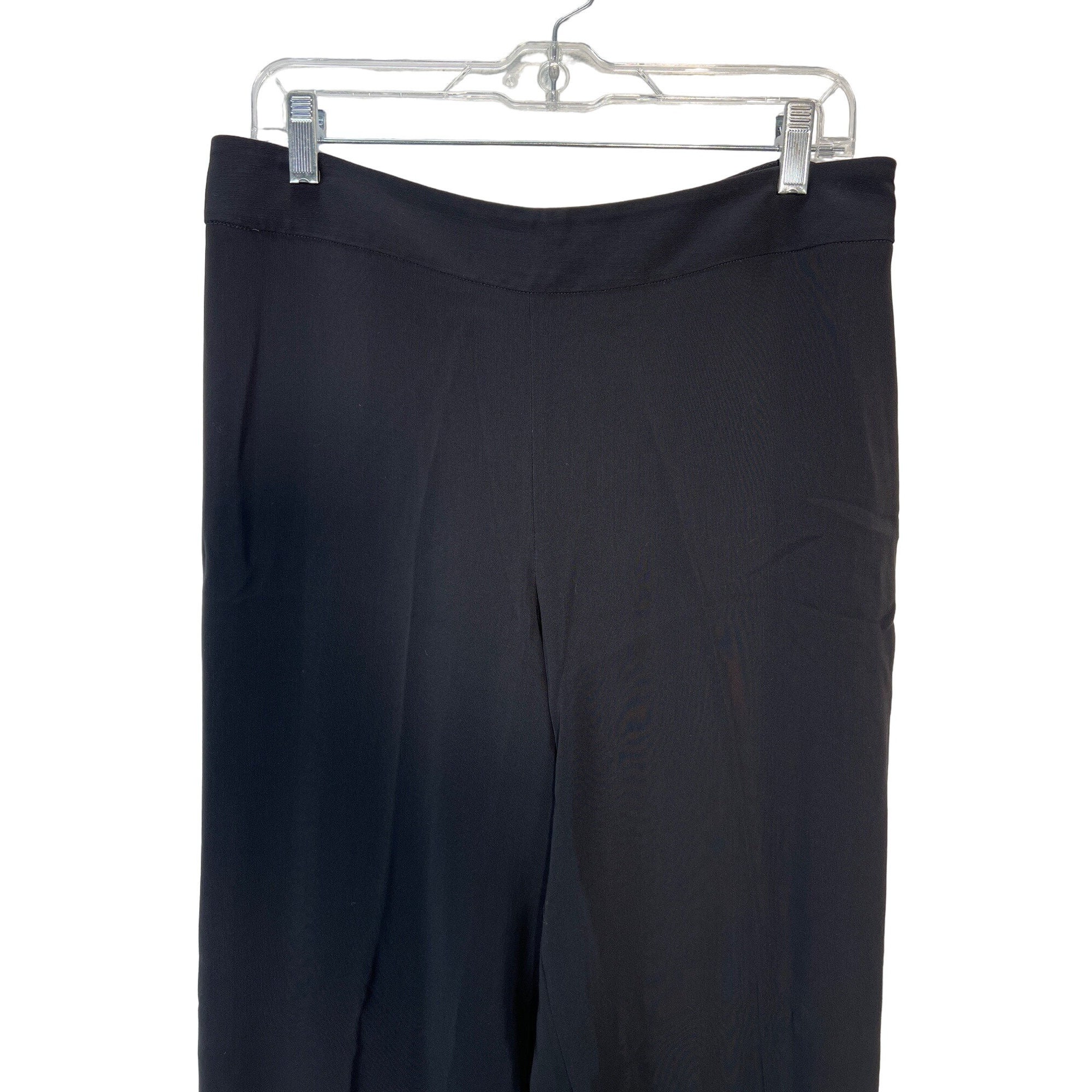 Giorgio Armani Pants Womens US 14 Borgo 21 Black Wool Silk Giorgio Armani Pants Womens US 14 Borgo 21 Black Wool Silk
