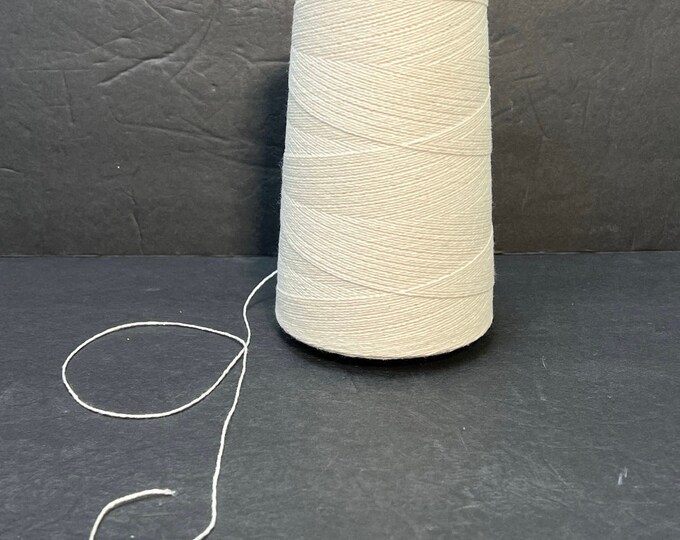 Vintage Tatting Yarn Natural Cotton Cone #10 3ply Yarn Thread Loom ...