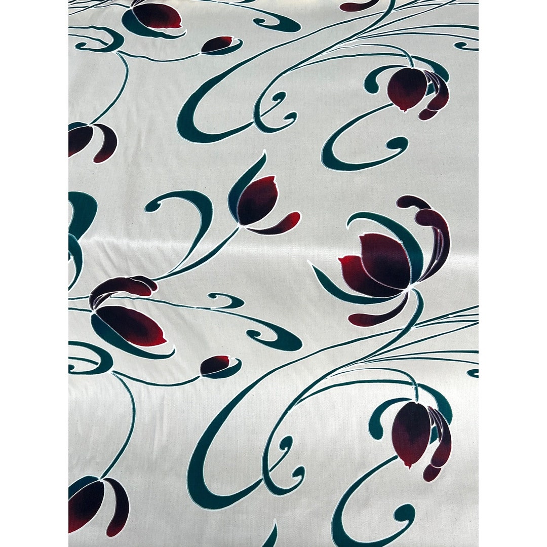 David and Dash Fabric Floral Scroll Opera 8 Yards Upholstery Modern ...