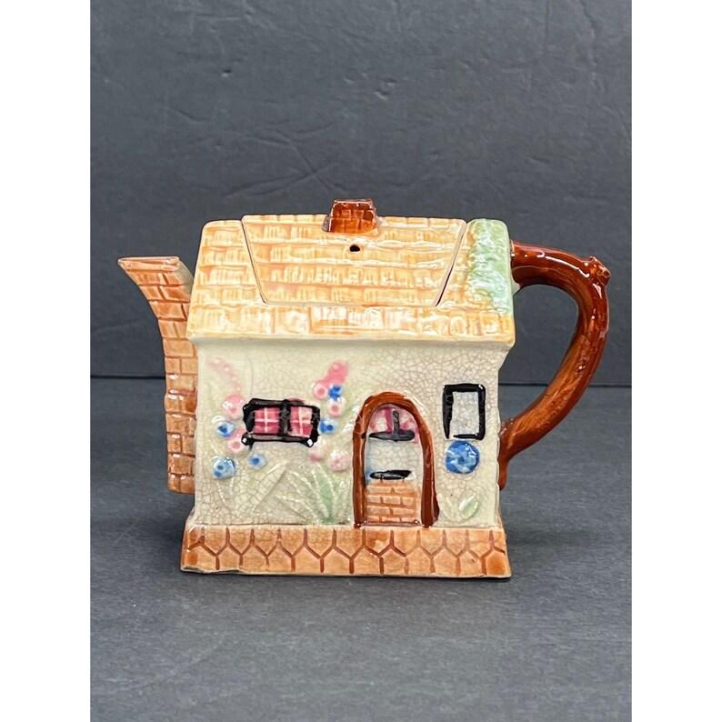 Vintage Cottage Ware Tea Set 3 Piece Set Teapot Sugar Creamer Lidded ...