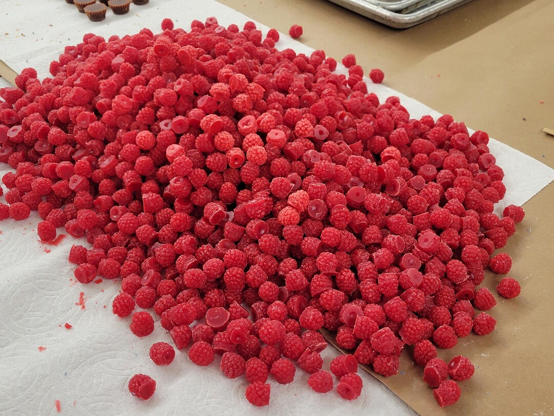 Fruit Wax Raspberry Embeds Candle Making Supplies Fake Food Movie Prop ...