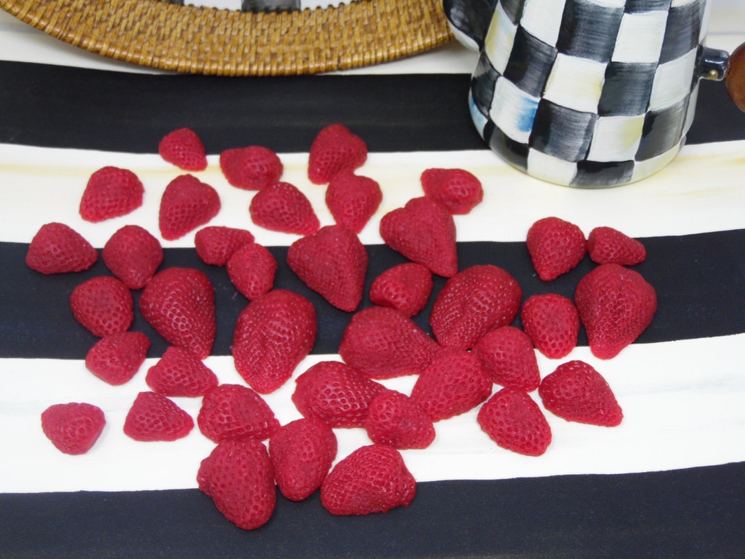 Fruit Wax Embeds Strawberry Halves Candle Making Supplies Fake Food - Etsy