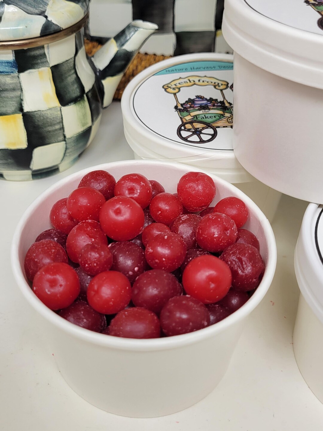 Fruit Wax Embeds Cranberries Fake Food for Candles Movie Props ...