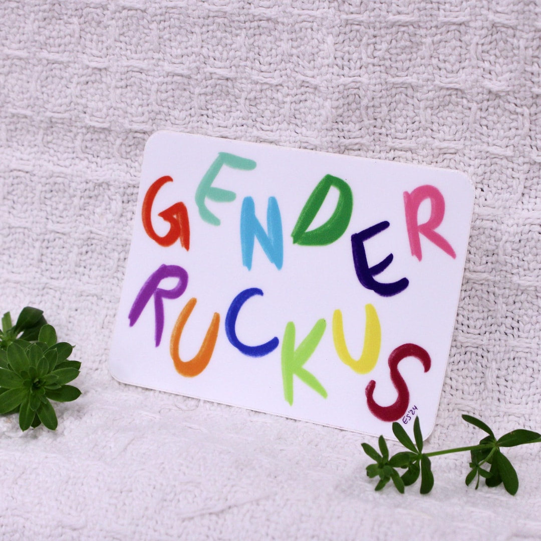 Gender Ruckus Sticker, Bumper Sticker, Vinyl Sticker - Etsy