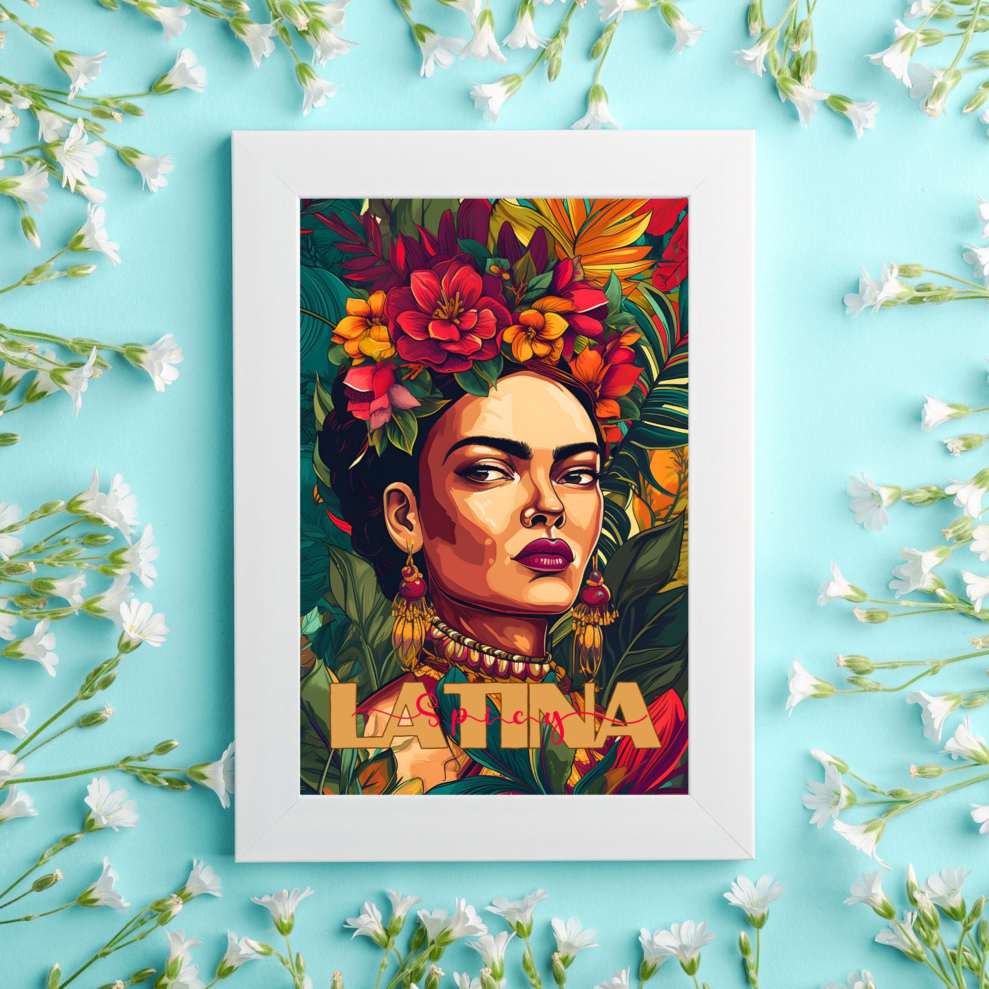 Maximal Wall Art Latino Heritage Month Art Spicy Latina Poster Latinx ...