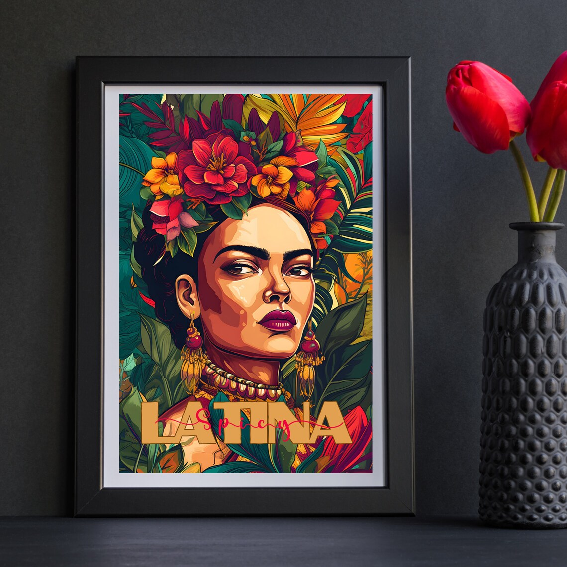 Maximal Wall Art Latino Heritage Month Art Spicy Latina Poster Latinx ...