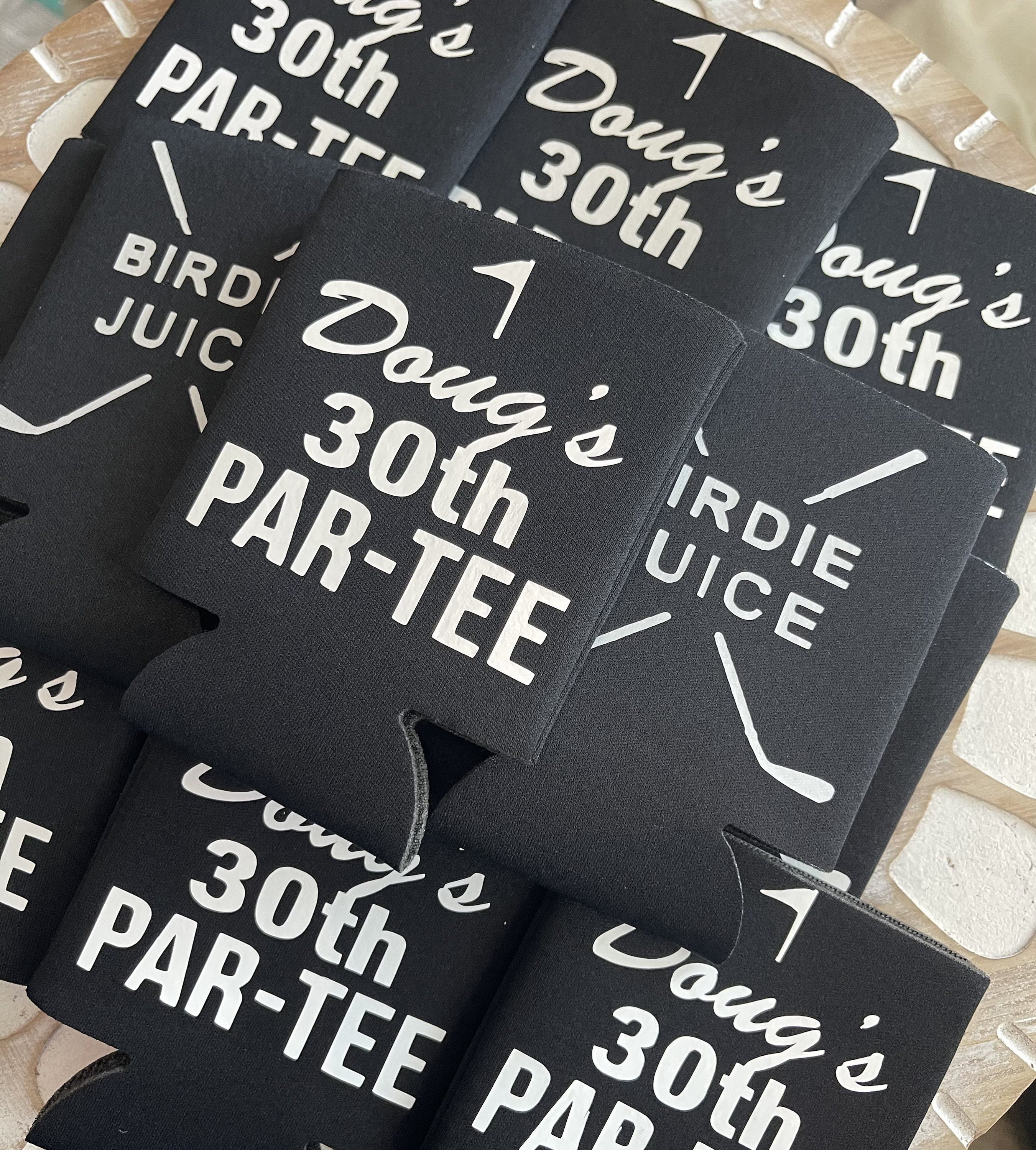 30th Partee Can Coolers Personalized Bachelor Party Favor - Etsy