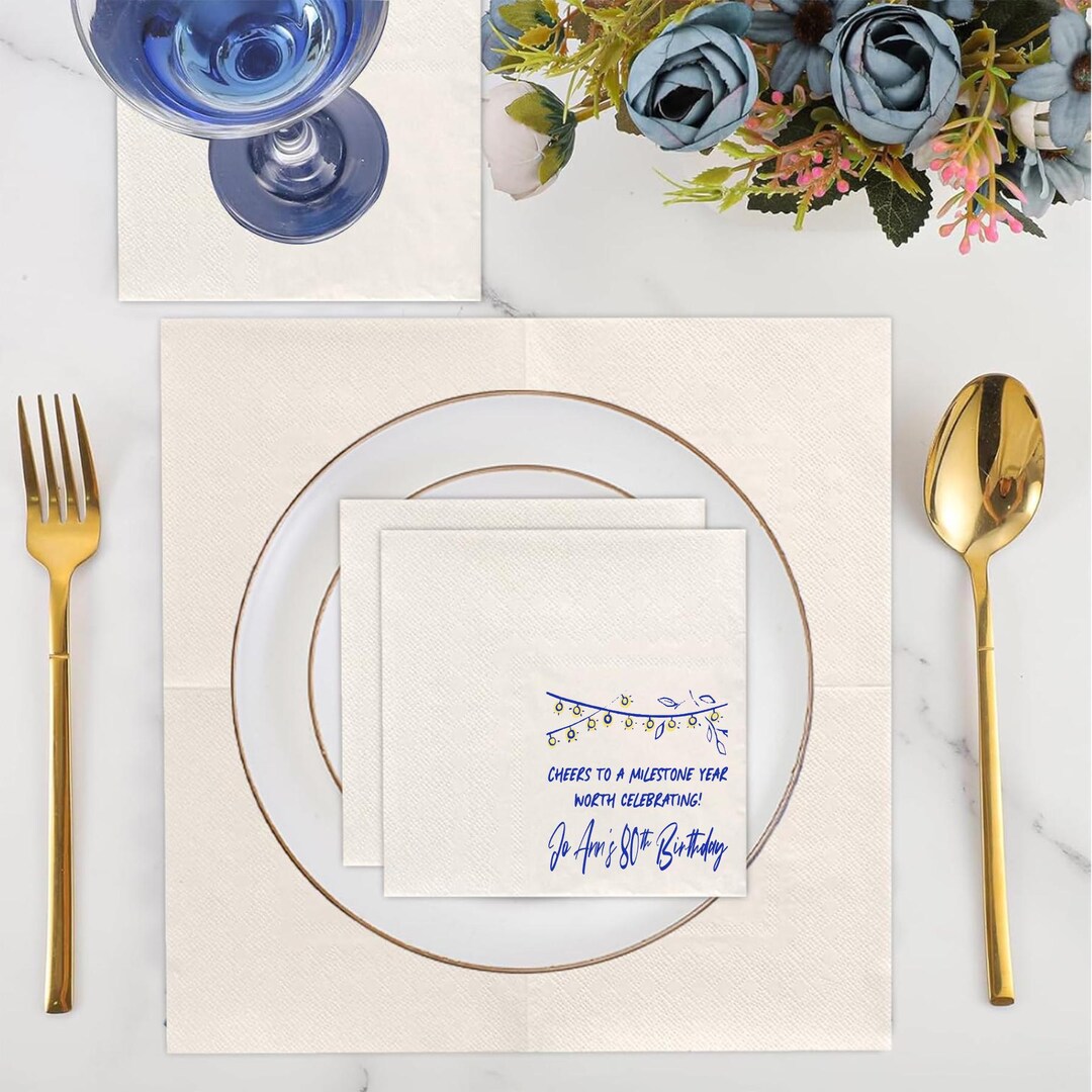 Custom Photo Napkins | Full Color Printed Cocktail Napkins | Wedding ...