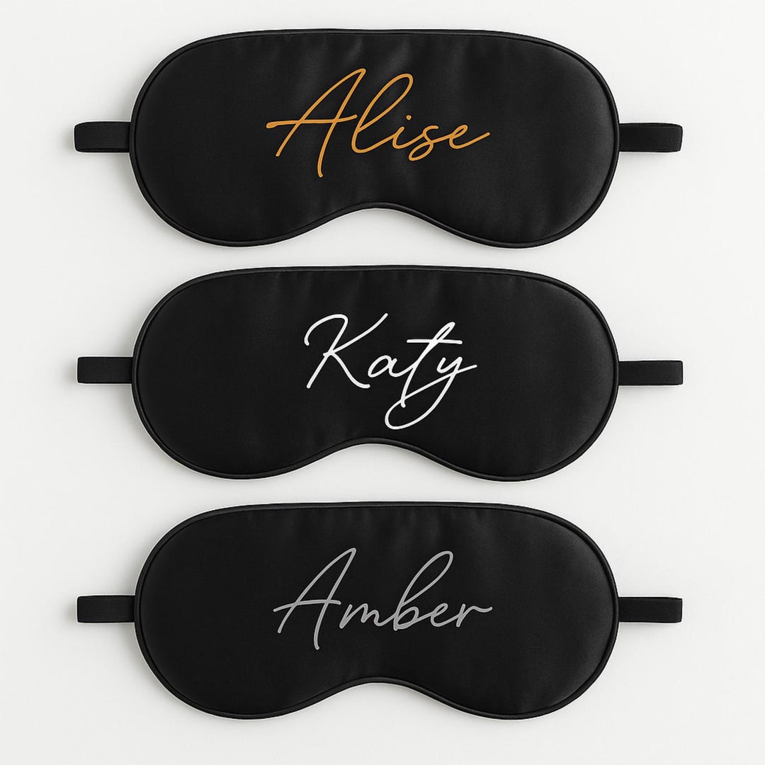 Personalized Sleep Mask | Sleepover Party Favor | Bridesmaid Gift ...