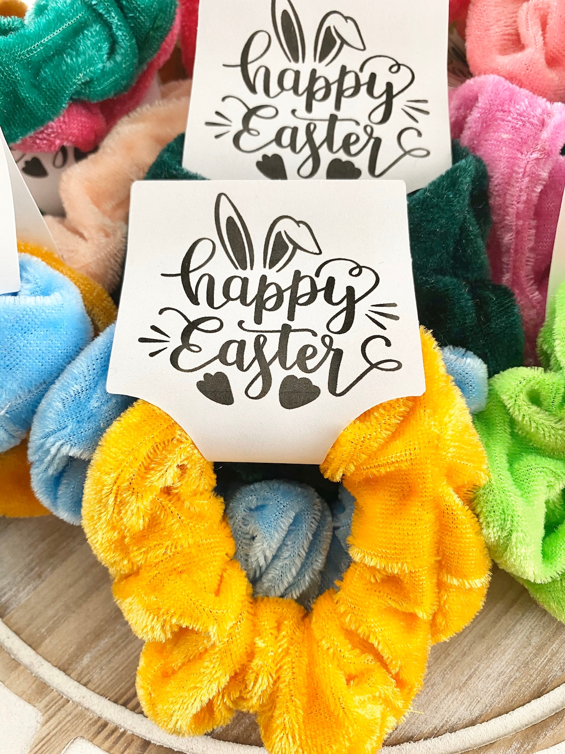 Happy Easter Scrunchies Bunny Scrunchie Easter Basket Stuffers | Etsy