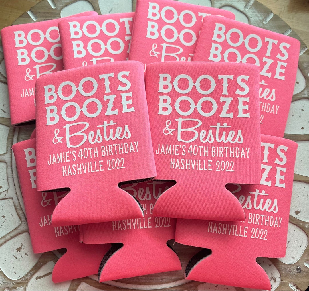Nashville Birthday Can Coolers Boots Booze & Besties Smashed in Nash ...