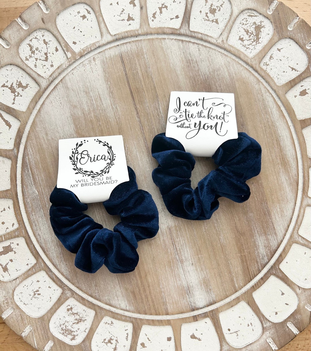 Bridal Party Scrunchies, Bridesmaid Proposal Favors, Bachelorette Gift ...