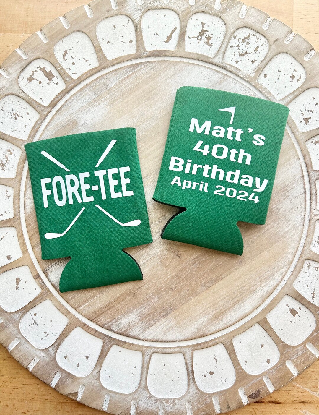 Foretee Birthday Can Cooler Golf Party Favor 40th Surprise Party ...
