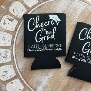 Cheers to the Grad, Graduation Can Cooler, Graduate Gift, Graduation ...