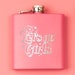 Let's Go Girls Party Flask - Hot Pink or Black Flask, Disco Cowgirl ...