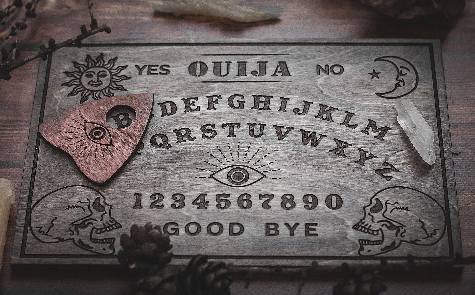Ouija Board Spirit Game Talking Board Wooden Ouija Occult Etsy