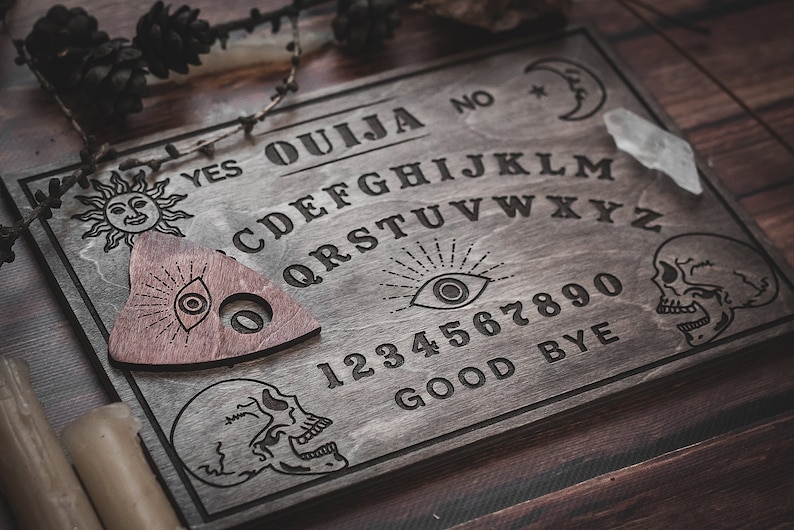 Ouija Board Spirit Game Talking Board Wooden Ouija Occult Etsy