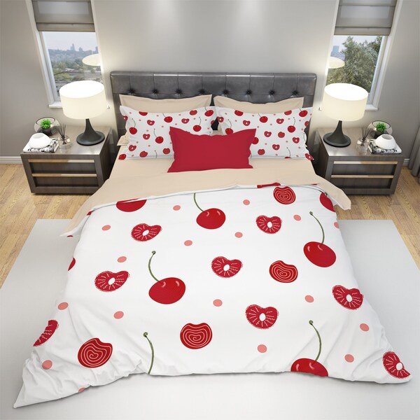 Cherries Bedding - Etsy Australia