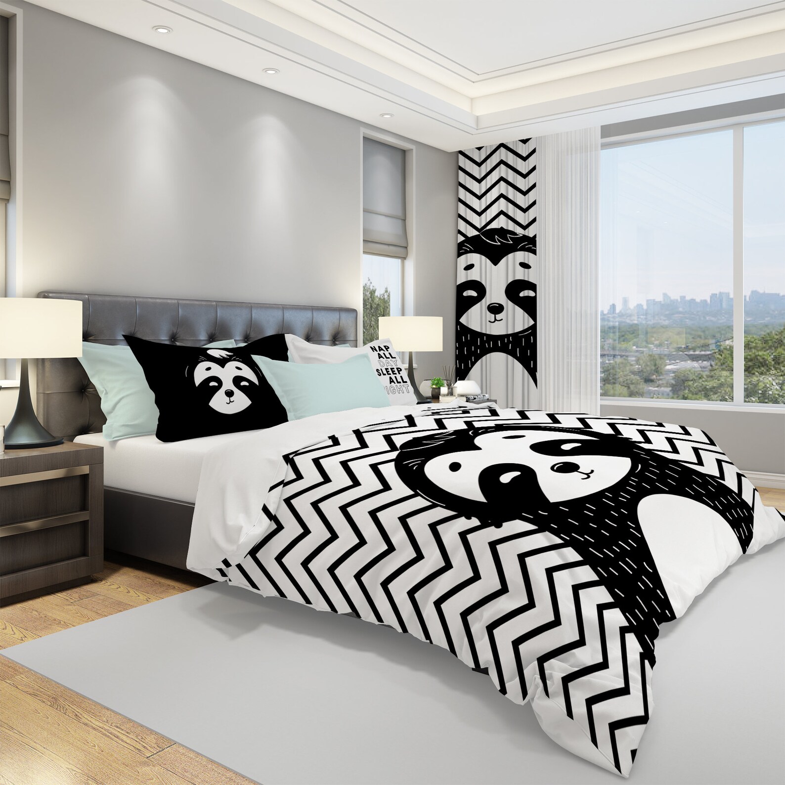 Sloth Bedding Sloth Duvet Cover Sloth Queen Bedding Sloth | Etsy