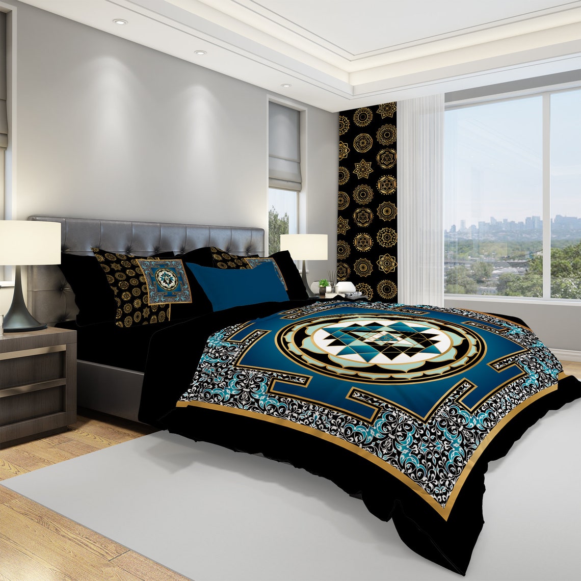 Sri Yantra Bedding Sri Yantra Duvet Cover Set Sri Yantra - Etsy