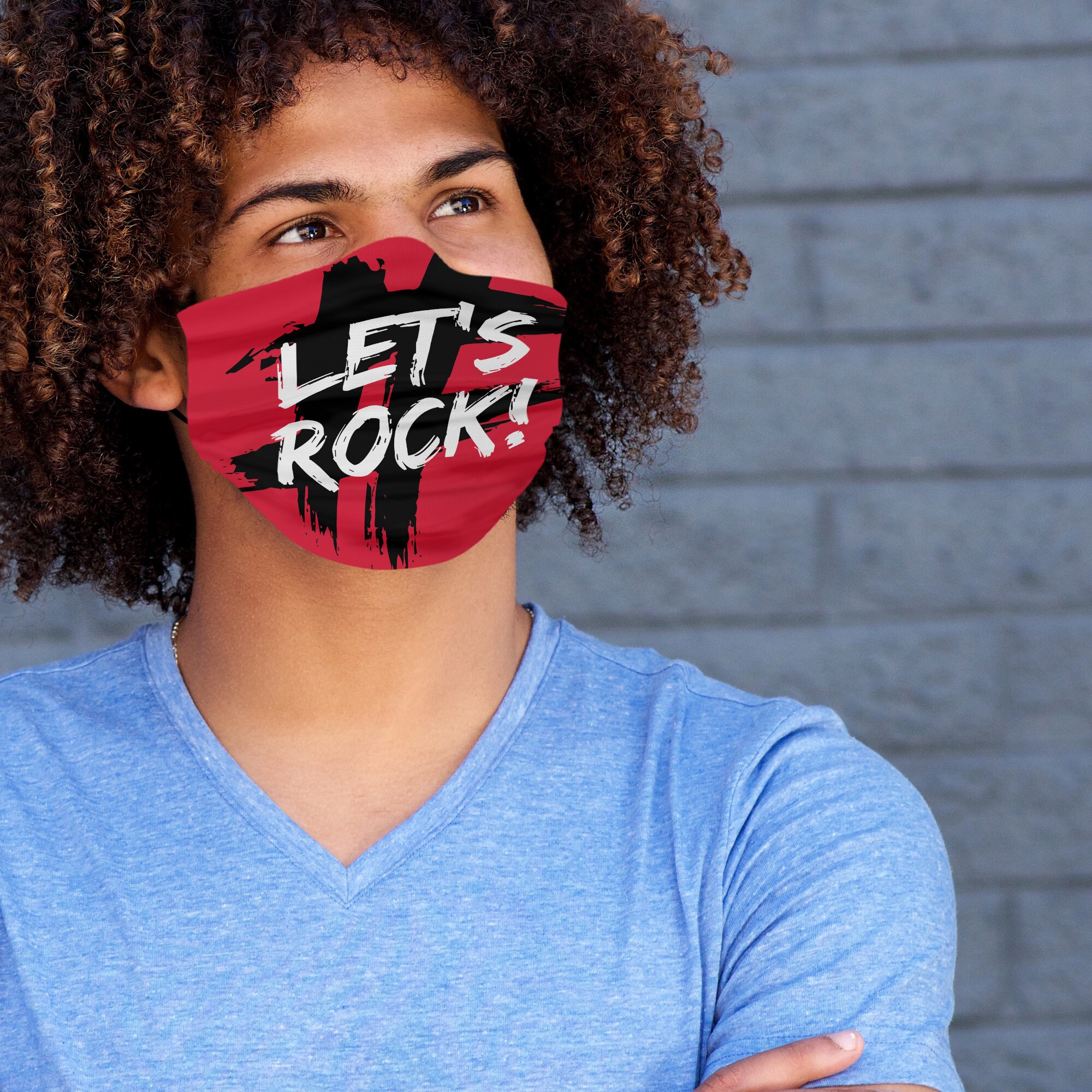 Rock Face Mask Washable Face Mask with Filter Pocket 2 ply | Etsy