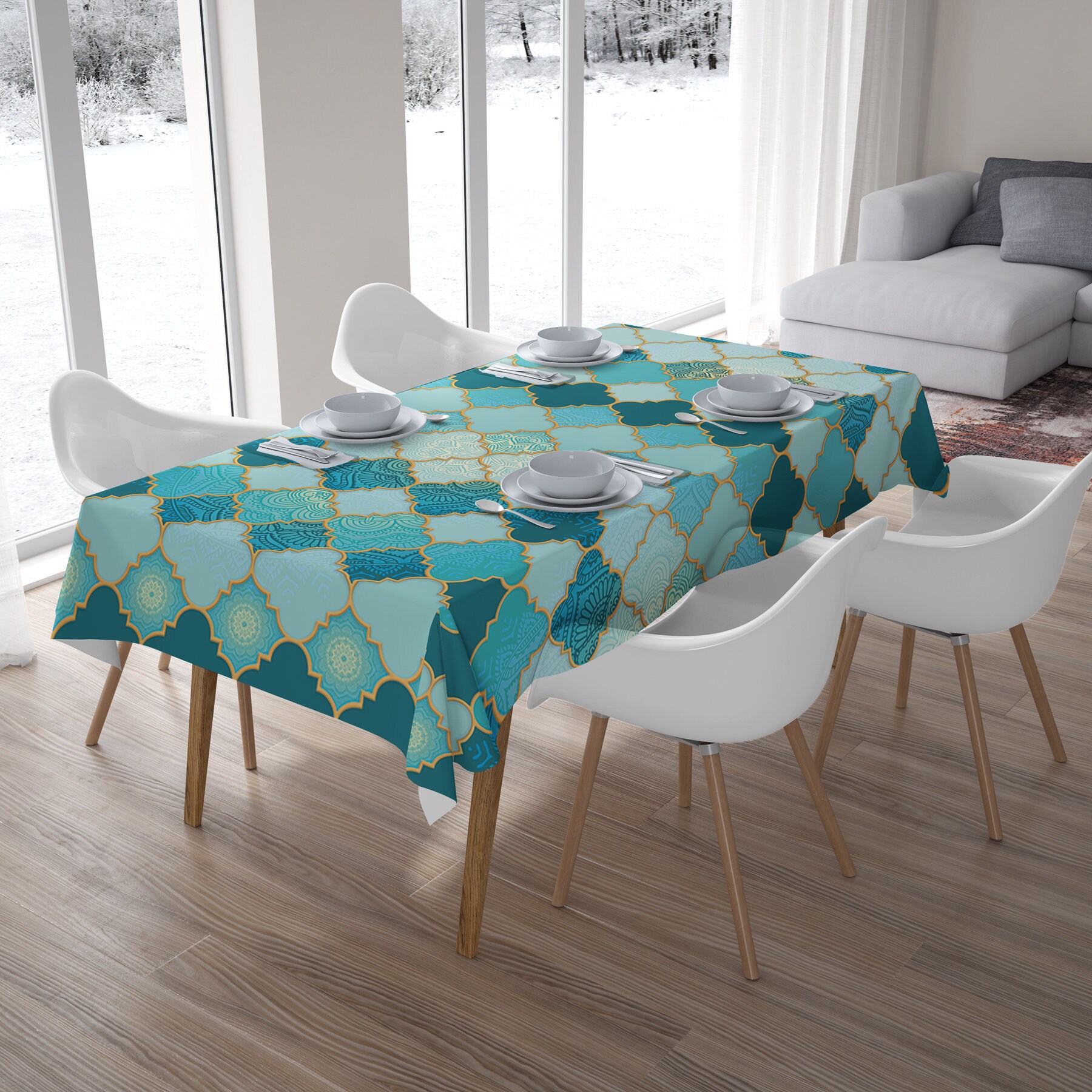 Moroccan Style Tablecloth Modern Tablecloth Marrakech - Etsy Hong Kong