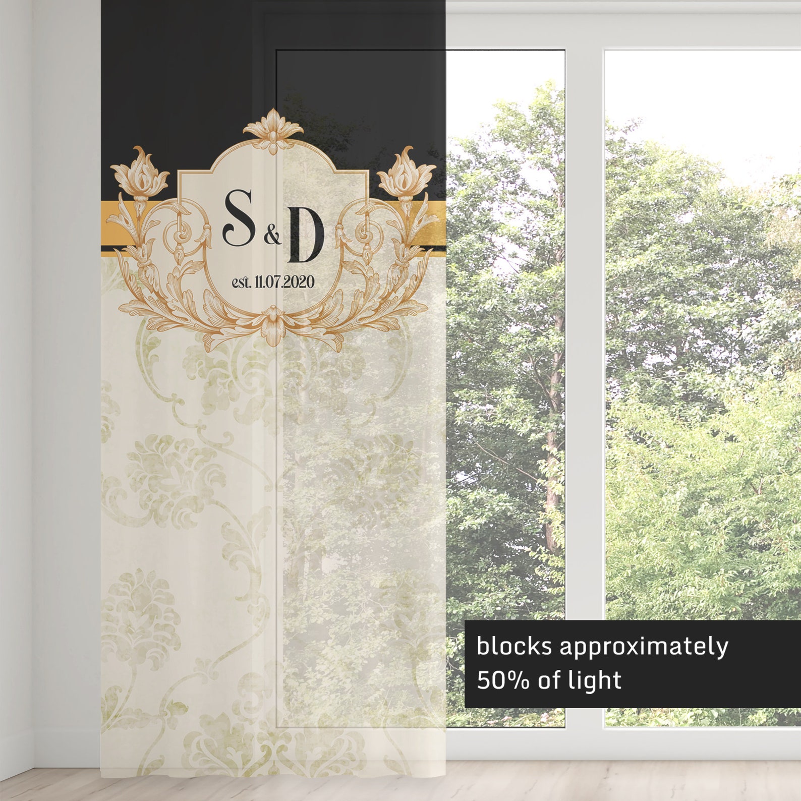 Personalized Window Curtains Custom Size Curtains Name - Etsy Canada