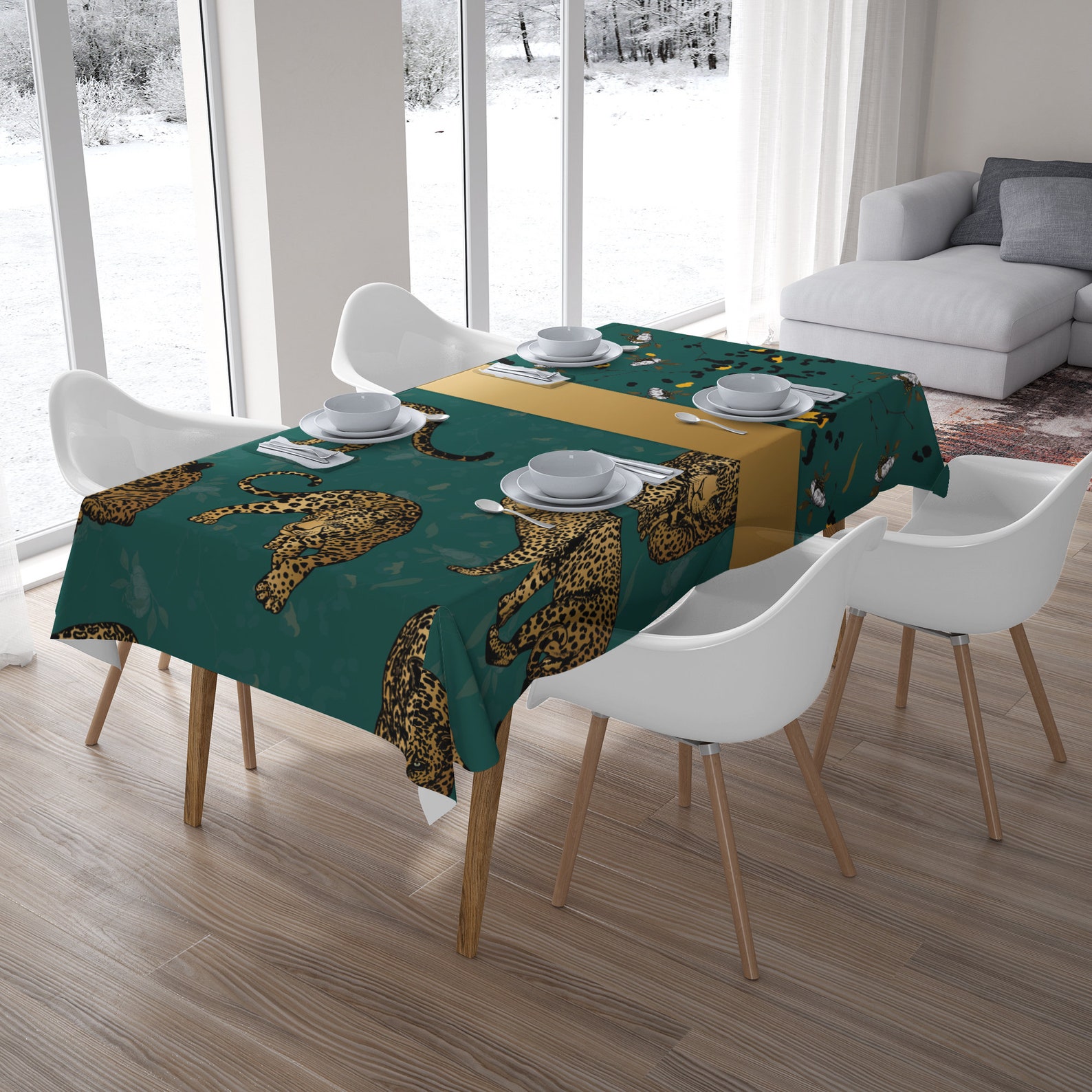 Leopard Print Tablecloth Leopard Pattern Tablecloth - Etsy