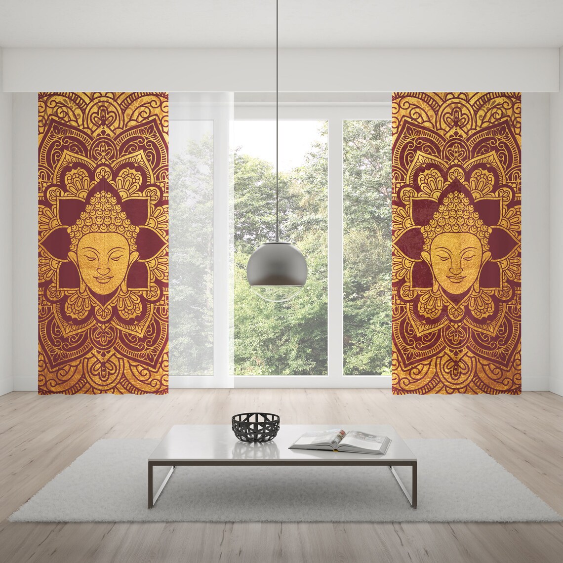 Boho Chic Window Curtainwindow Treatmentrod Pocket - Etsy