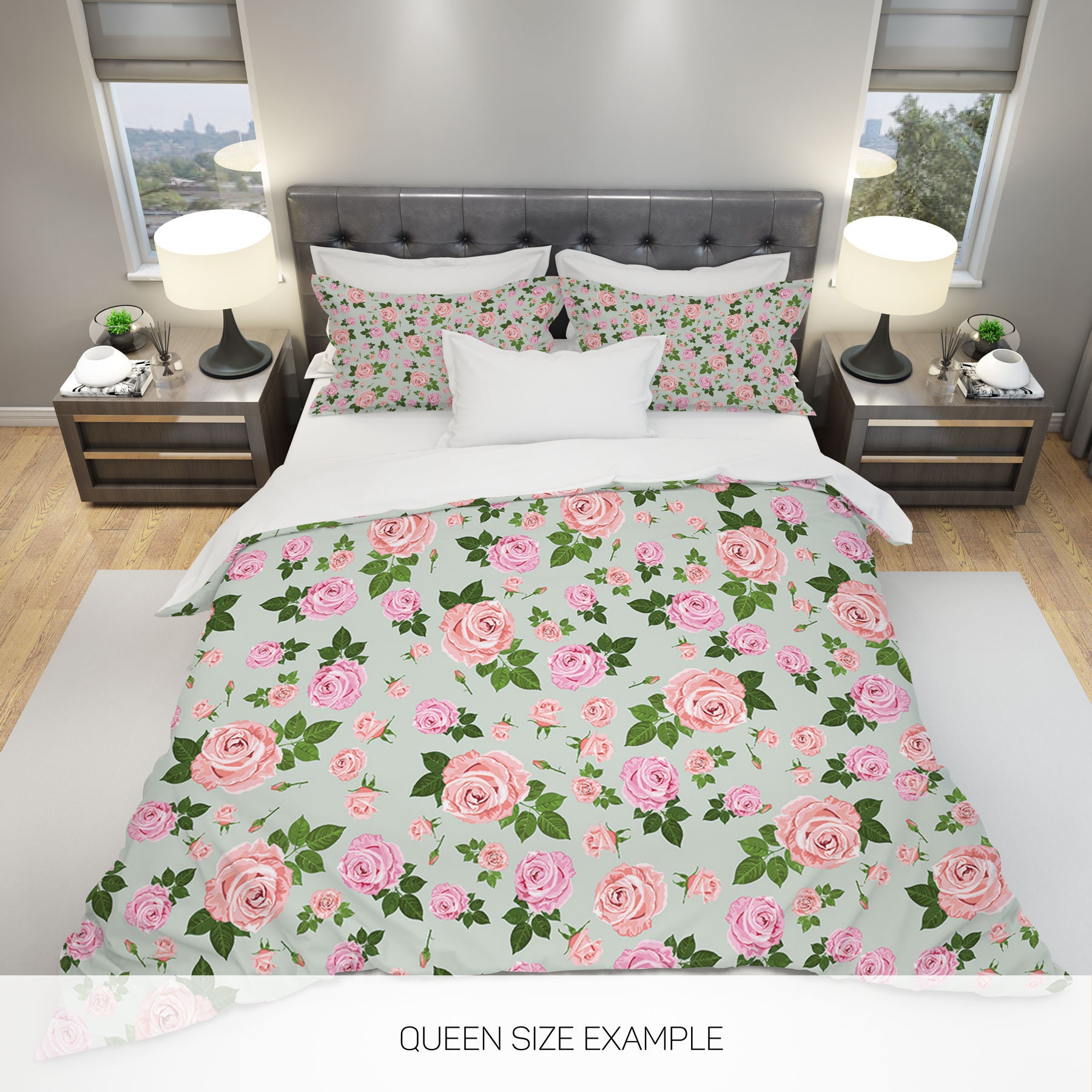 Floral Comforter Vintage Comforter Set Flower Comforter | Etsy