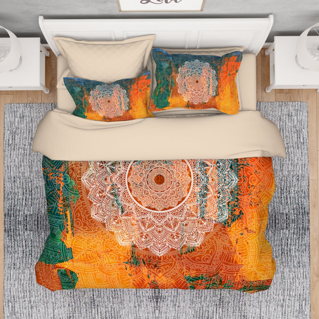 Colourful Comforter Mandala Comforter Comforter Set Boho - Etsy