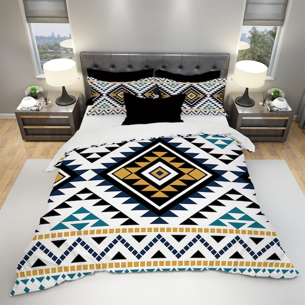 Geometric Bedding - Etsy