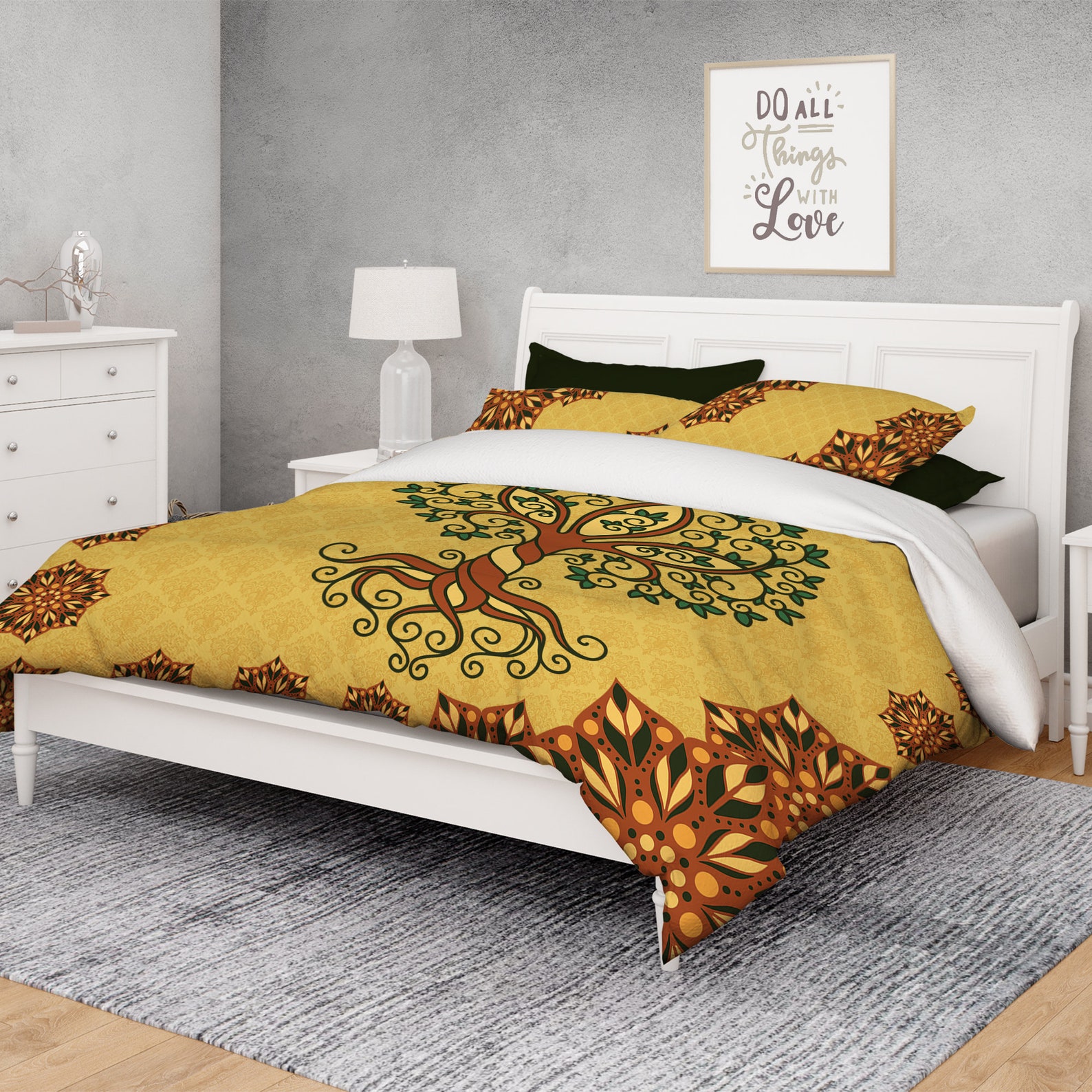 Tree of Life Comfortertree of Life Duvetkabbalah - Etsy