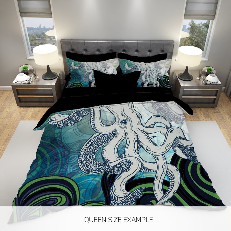 Octopus Duvet Cover - Etsy