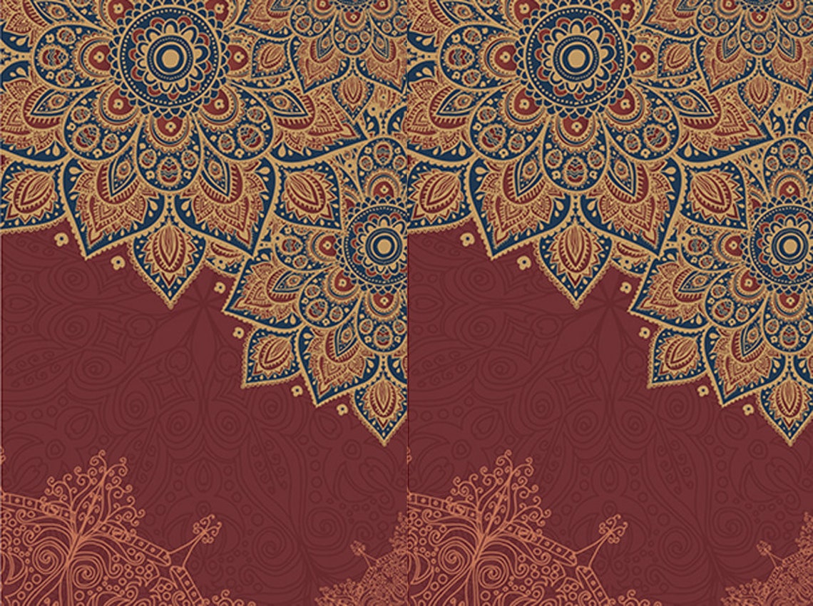 Mandala Window Curtains Boho Window Curtains Window - Etsy